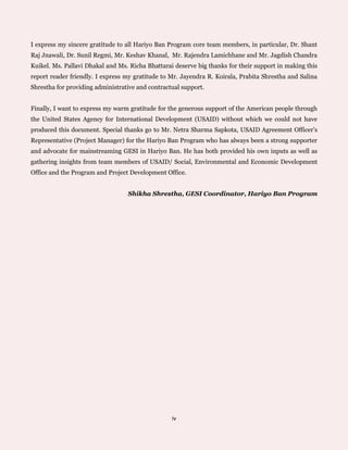 Gesi mainstreaming strategy_of_hariyo_ban_program_1 | PDF