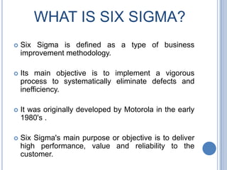 Ge Six Sigma | PPTX