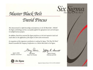GE Six Sigma Certification | PPT