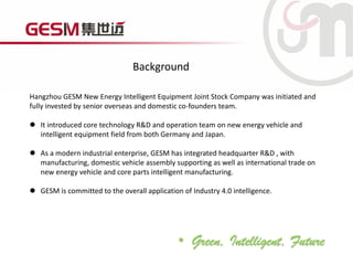 GESM New Energy Intelligent Equipment Joint Stock Compnay | PDF