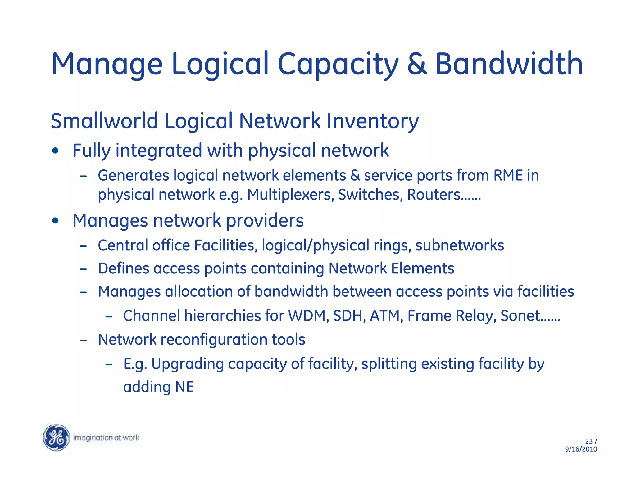 GE Smallworld Network Inventory Overview | PDF