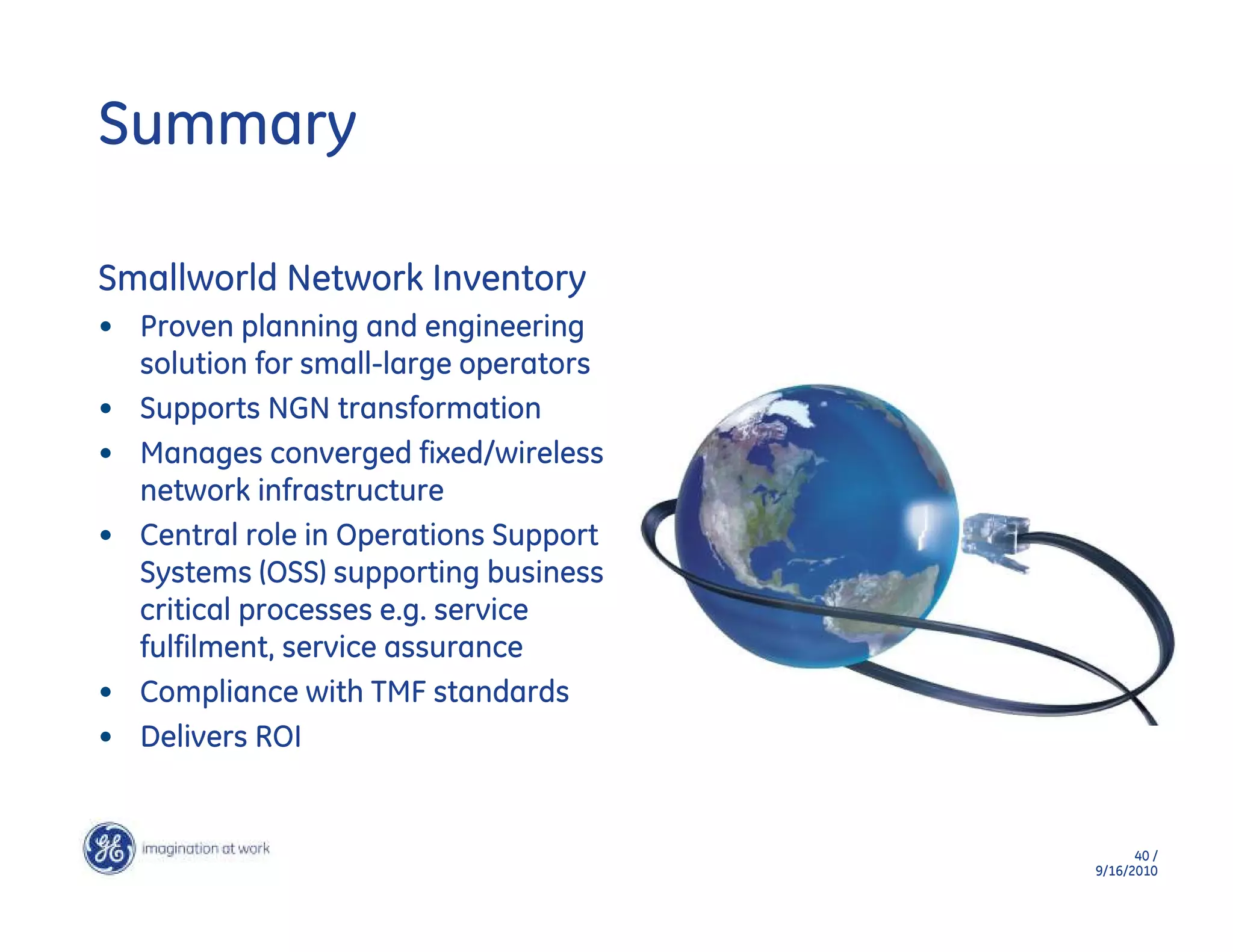 GE Smallworld Network Inventory Overview | PDF