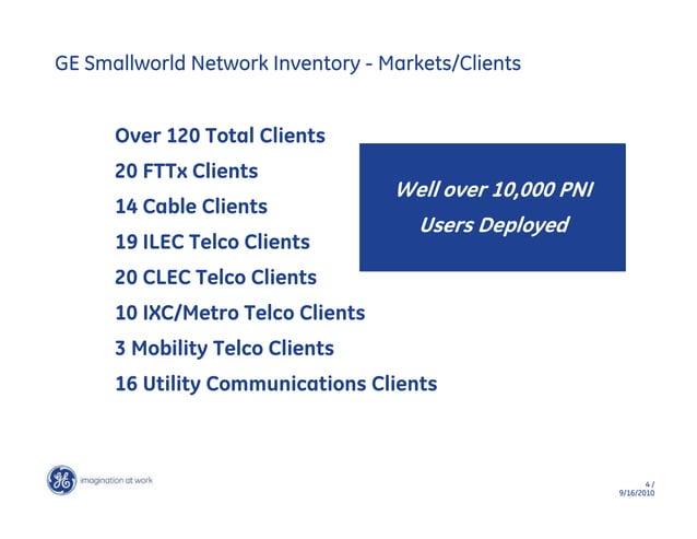 GE Smallworld Network Inventory Overview | PDF | Cloud Computing | Internet
