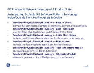 GE Smallworld Network Inventory Overview | PDF