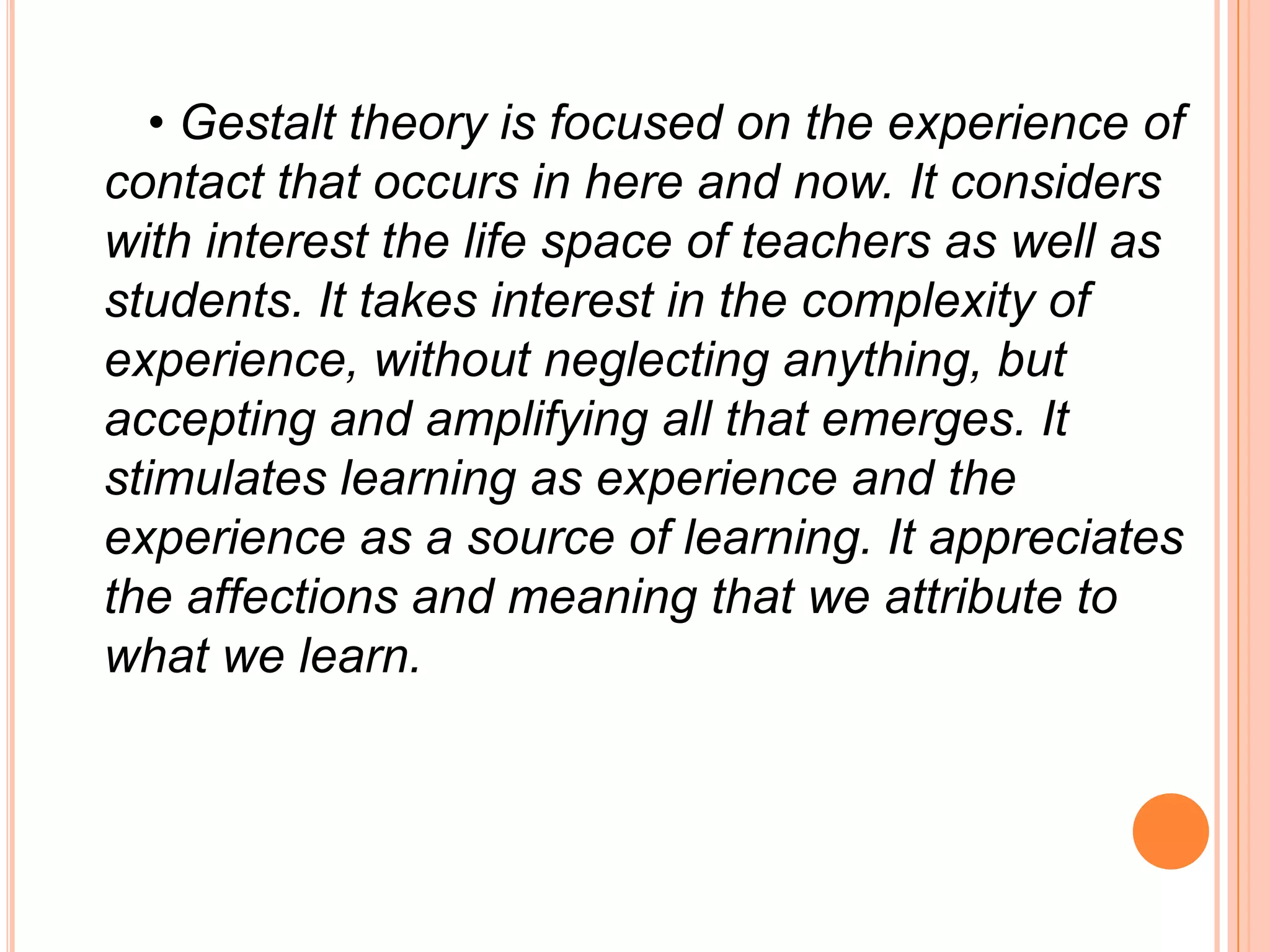 Gestalt LEARNING THEORY SULTAN THE MONKEY | PPTX