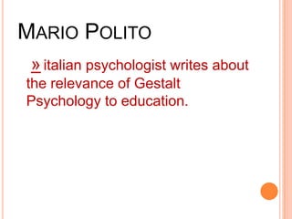 Gestalt LEARNING THEORY SULTAN THE MONKEY | PPTX