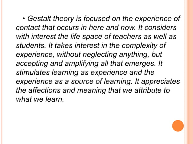 Gestalt LEARNING THEORY SULTAN THE MONKEY | PPT