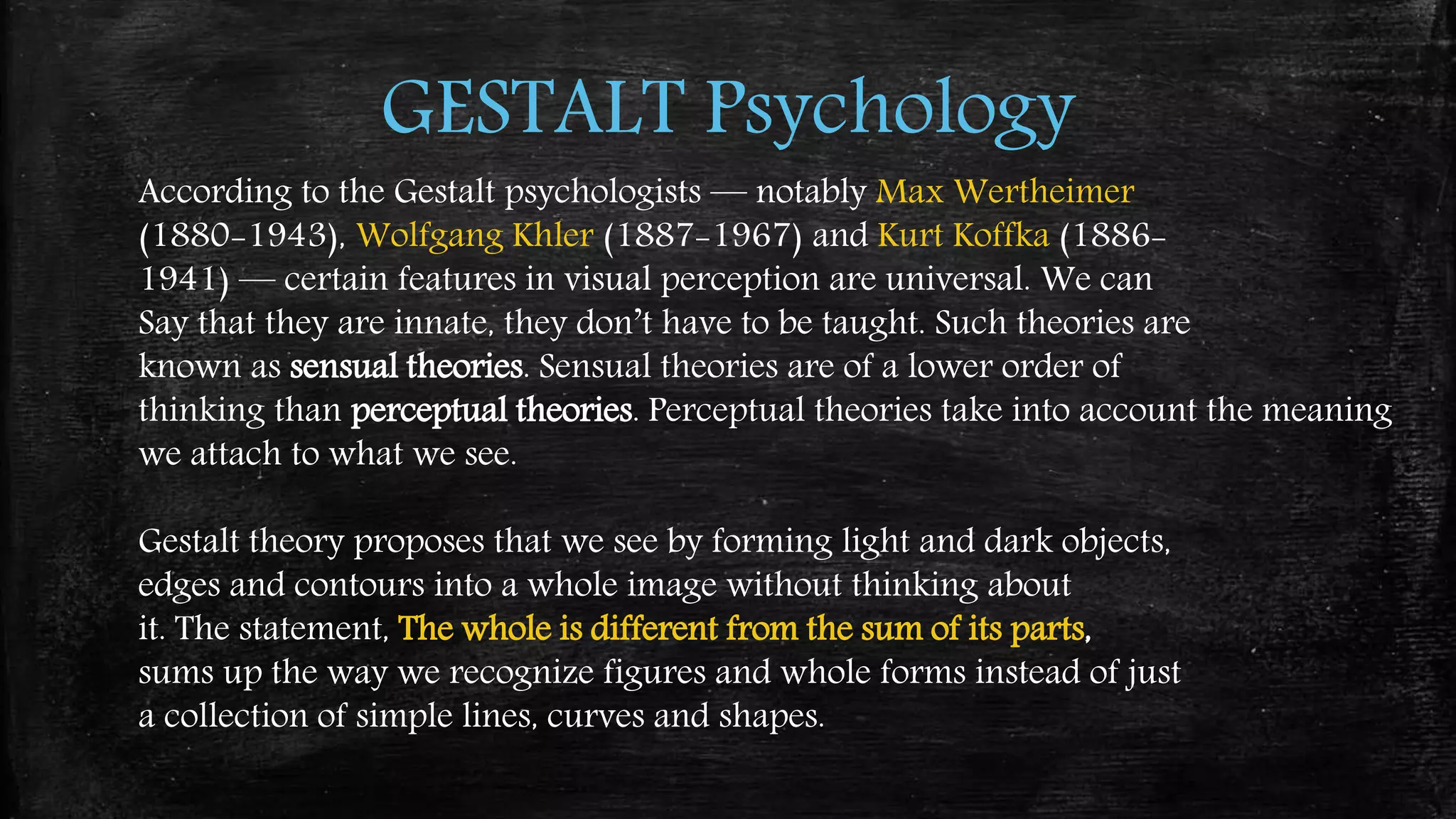 Gestalt theory | PPTX