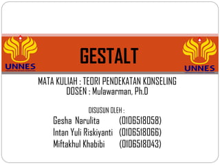 PPT GESTALT universitas negeri semarang | PPT