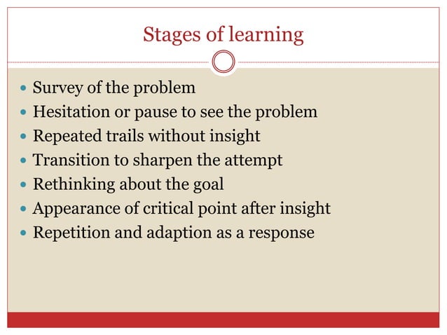 Gestalt insightful learning | PPTX