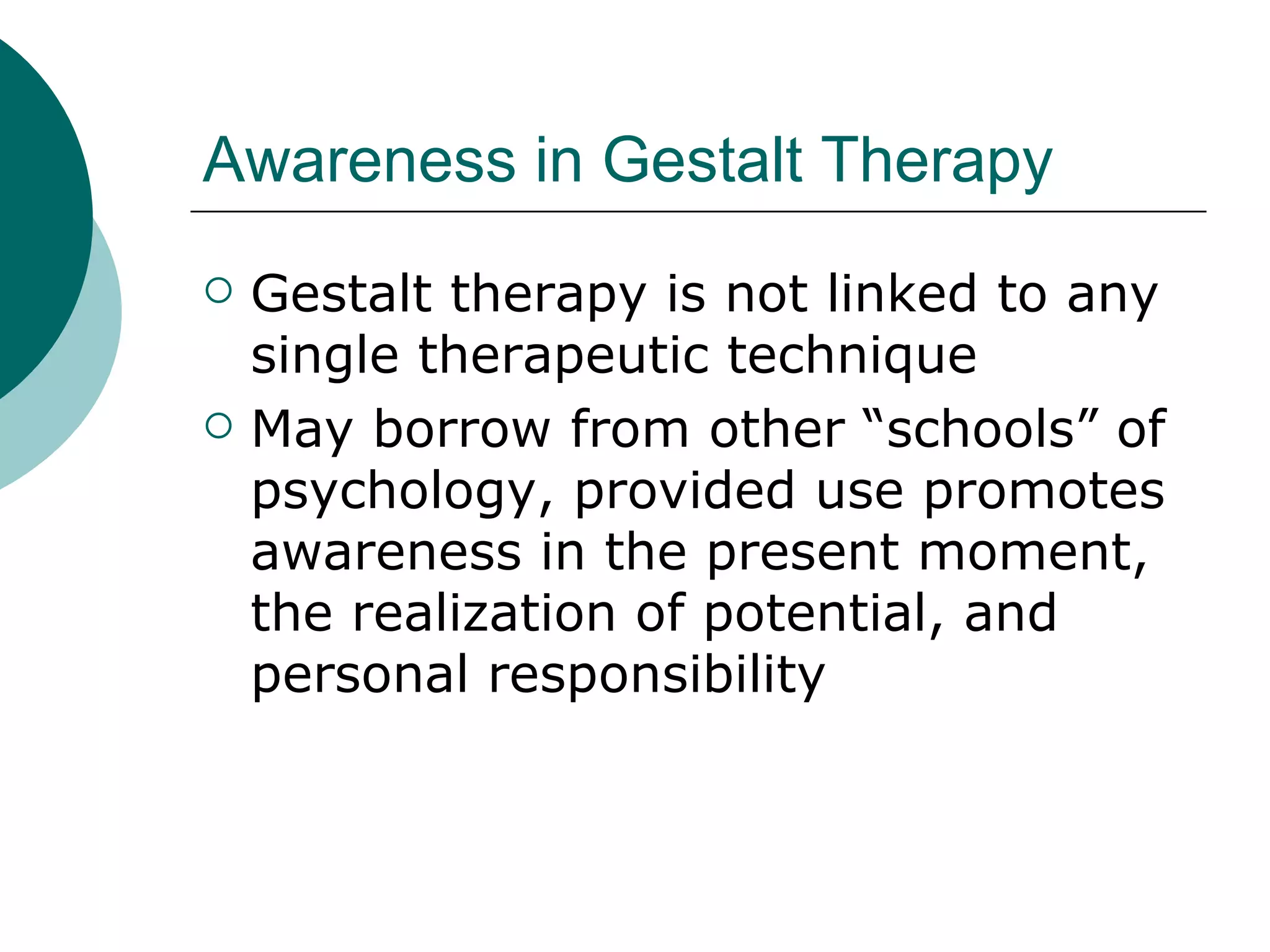 Gestalt Therapy - an Introduction | PPT