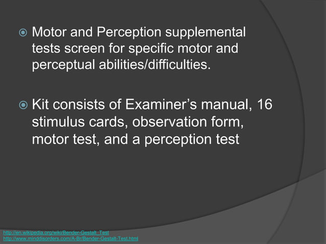 Gestalt bender report | PPTX