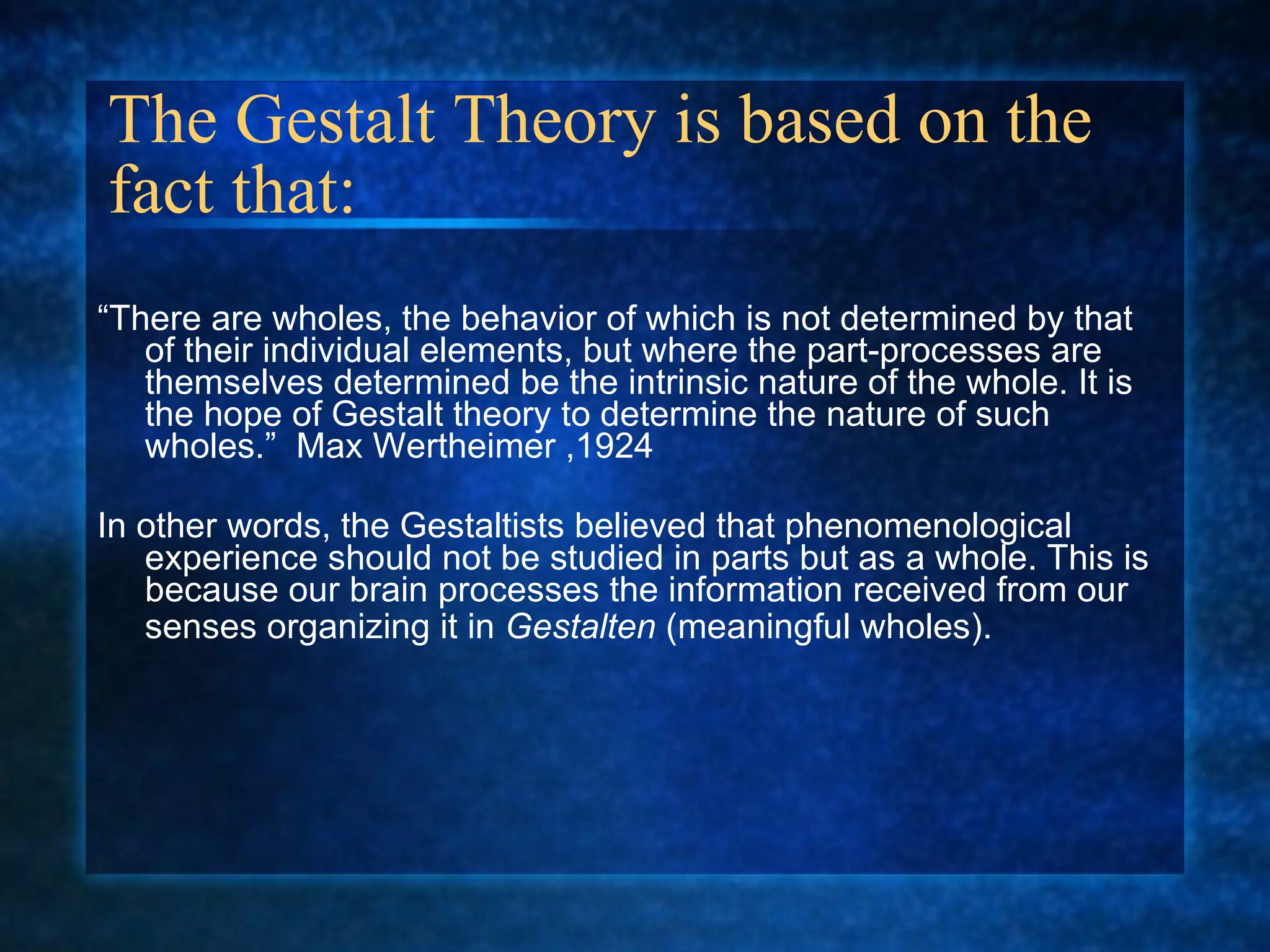 Gestalt presentation | PPT