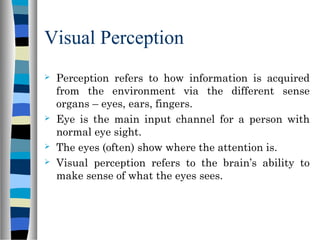 Visual Perception Psychology