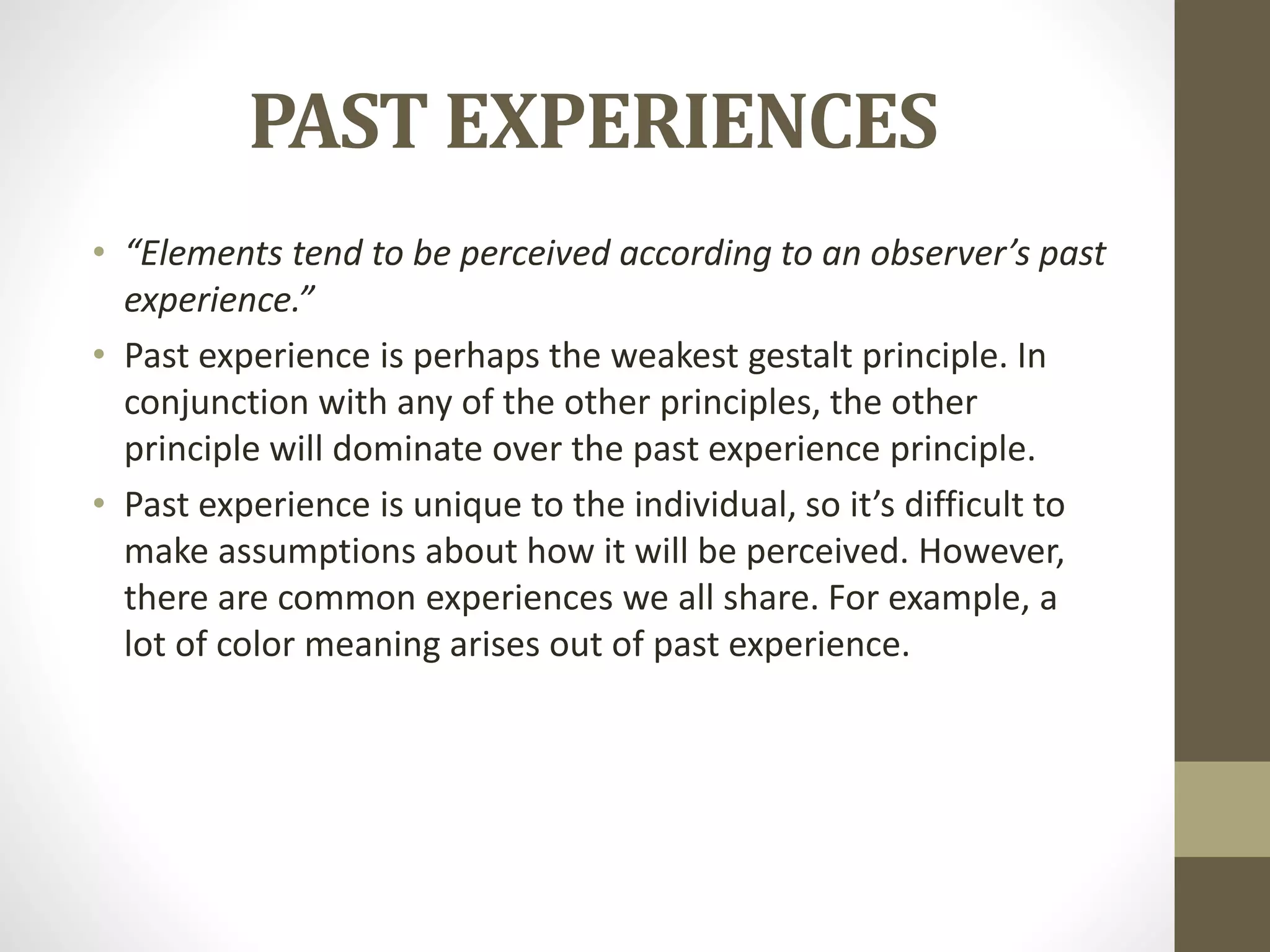 Gestalt principles of form perception | PPTX