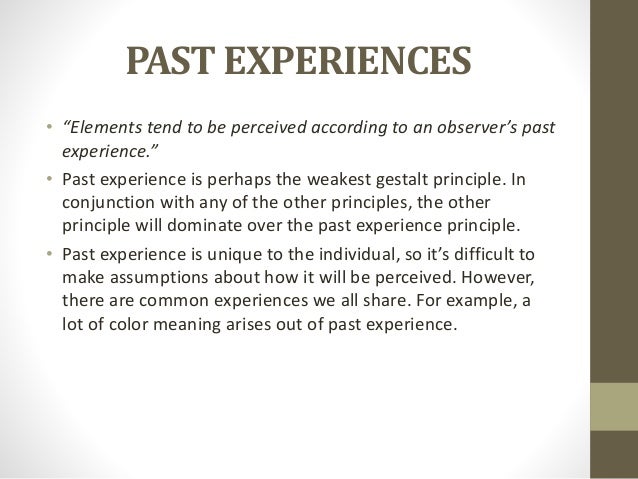 Gestalt principles of form perception