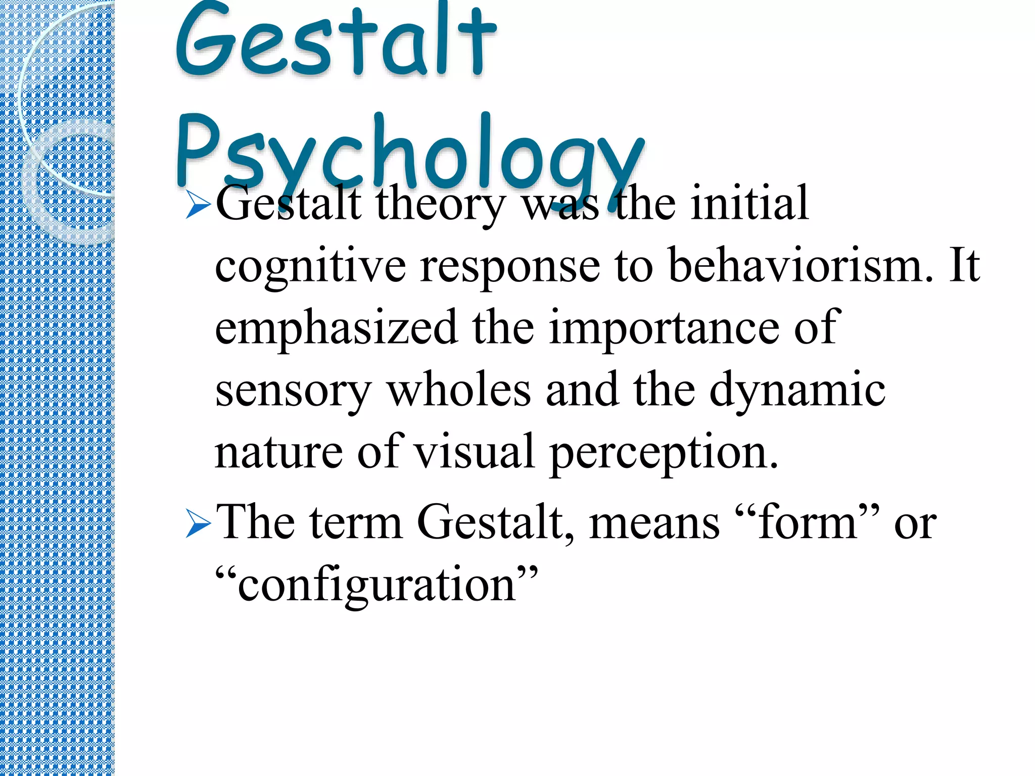 Gestalt Psychology | PPTX