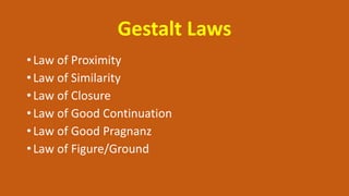 Gestalt school of thought in psychology | PPTX