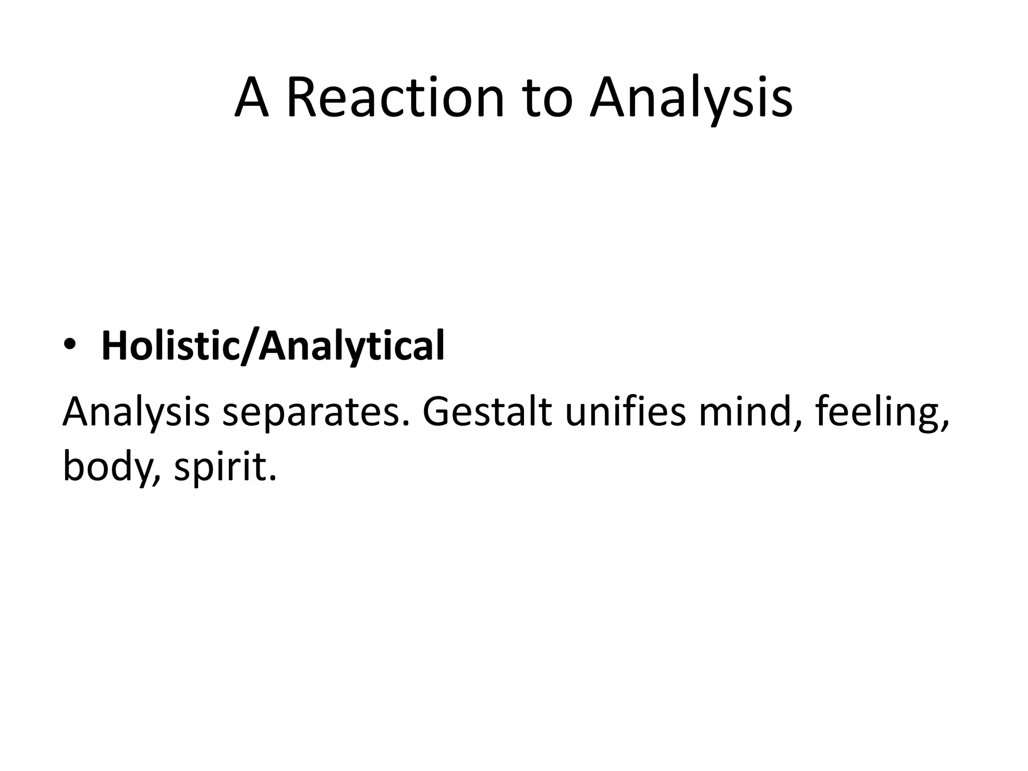 Gestalt Therapy: An Introduction | PPTX