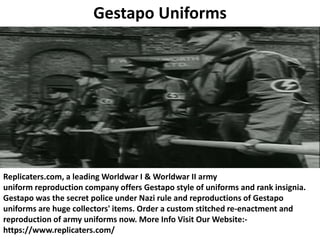 Gestapo uniforms | PPT