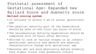 Gestational age estimation- pediatrics.pptx | Pregnancy | Reproductive ...