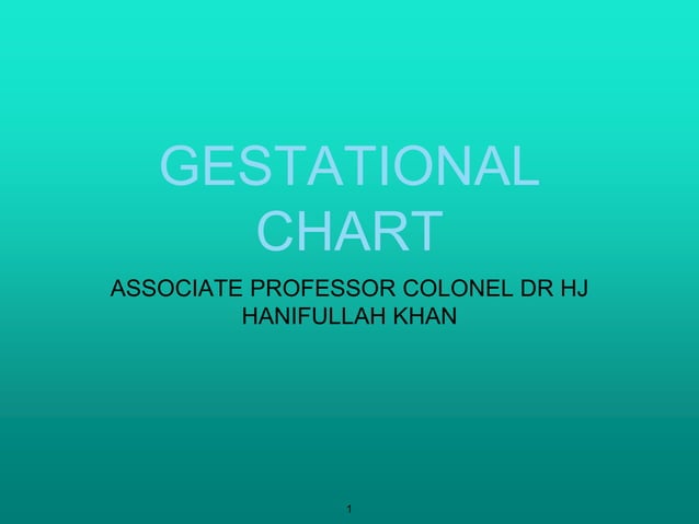 Gestational chart | PPT