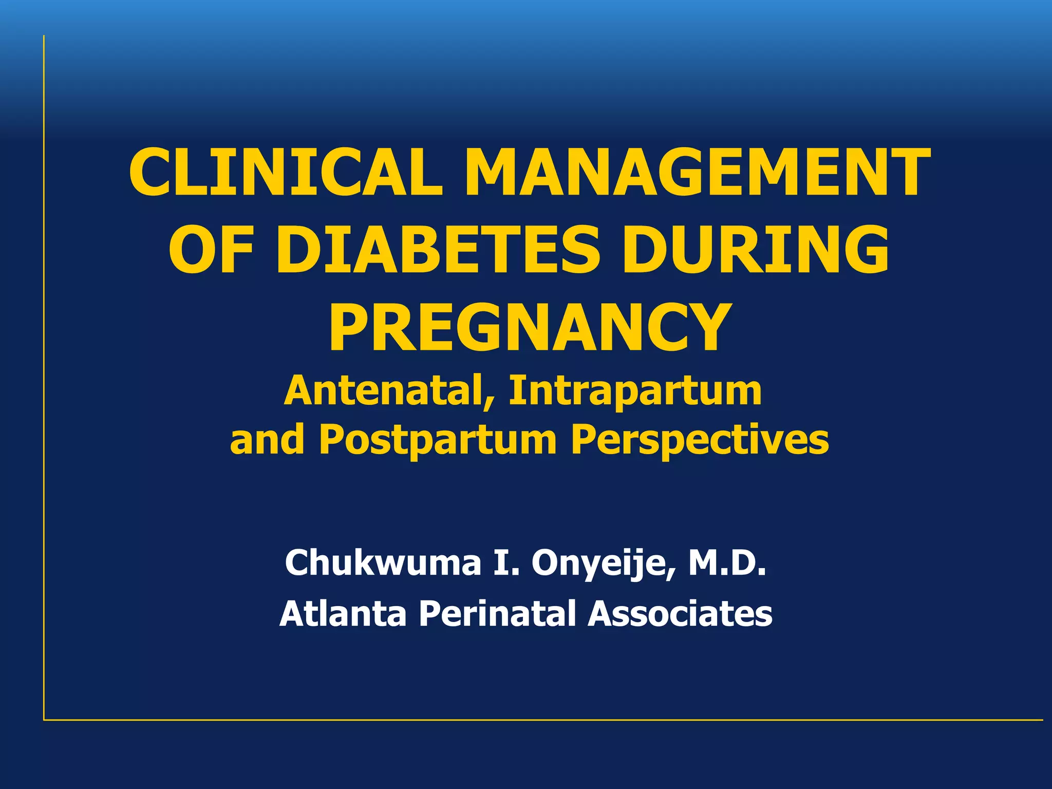 Gestational Diabetes | PPT