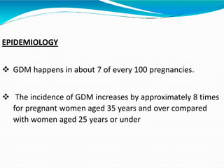 Gestational Diabetes Mellitus (GDM) | PPTX