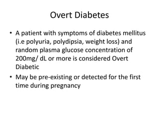 Gestational diabetes mellitus | PPT