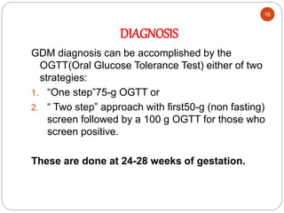 Gestational diabetes mellitus | PPT