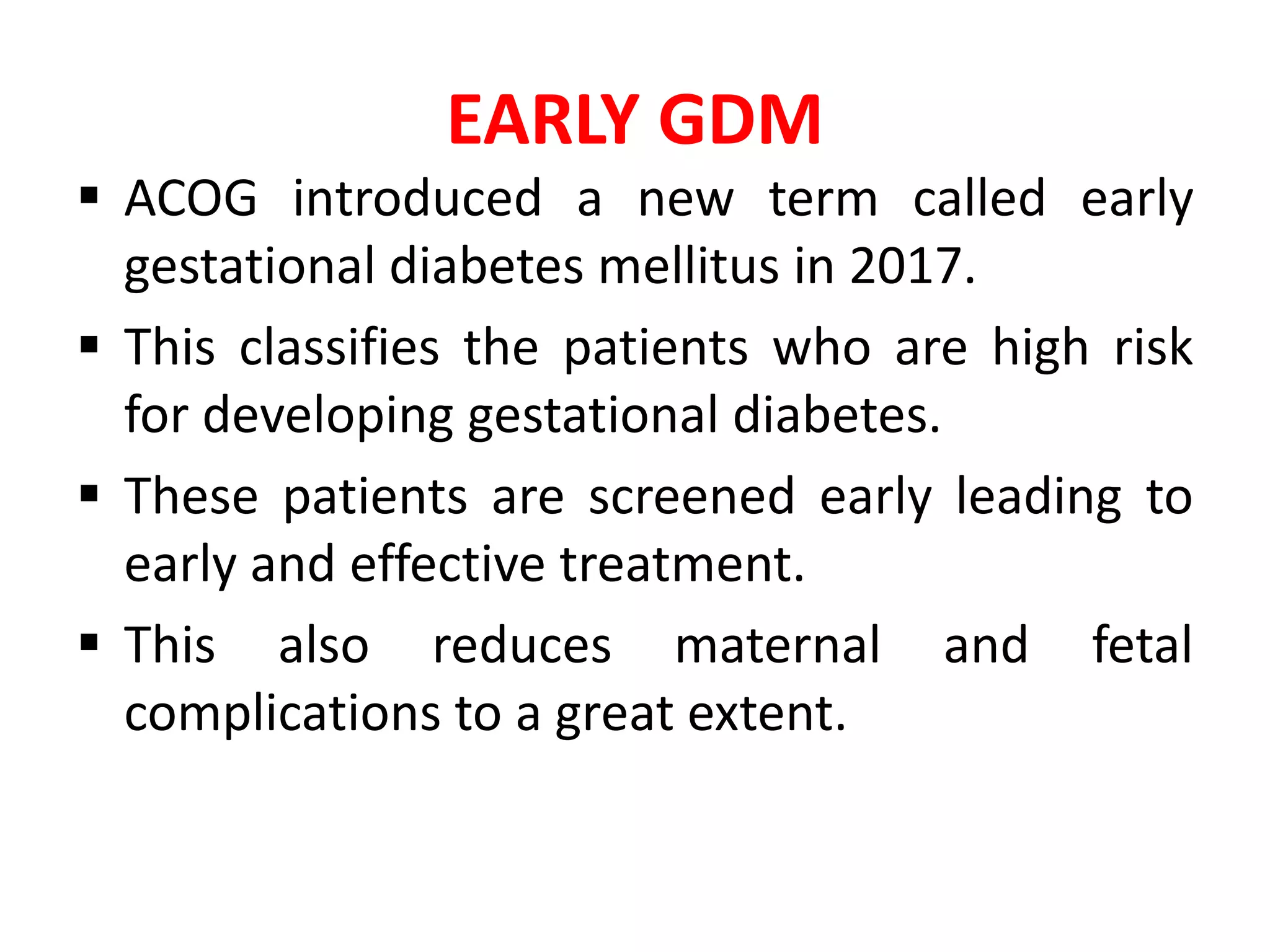 Gestational diabetes mellitus (2) | PPTX