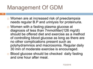 Gestational diabetes mellitus(gdm) | PPT | Free Download