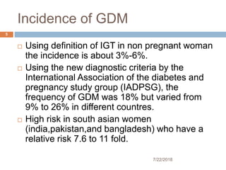 Gestational diabetes mellitus(gdm) | PPT