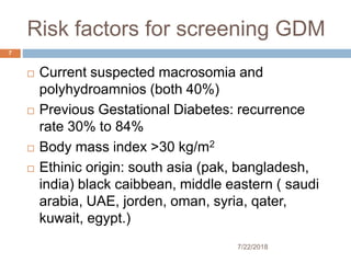 Gestational diabetes mellitus(gdm) | PPT