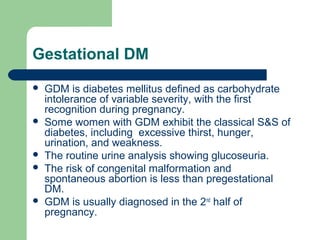 Gestational dm | PPT