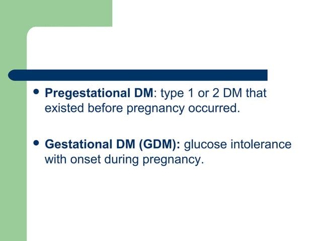 Gestational dm | PPT