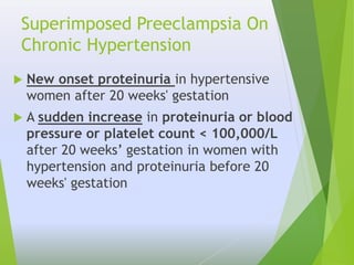 Hypertensive disorders in Pregnancy | PPTX