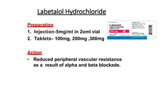 Gestational hypertension -antihypertensive drugs. | PPTX