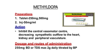 Gestational hypertension -antihypertensive drugs. | PPTX
