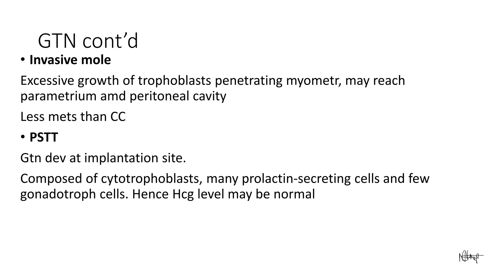 Gestational Trophoblastic Disease (GTD) | PDF
