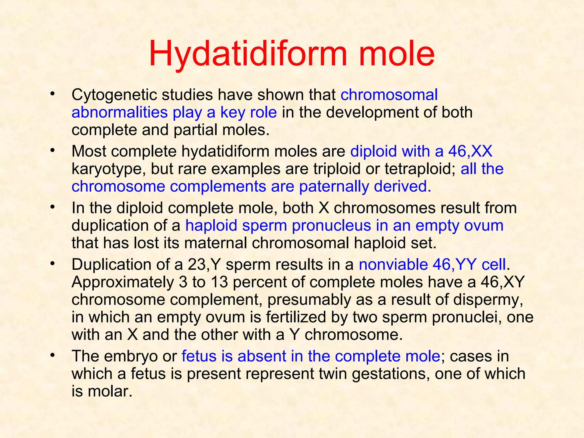 Gestational trophoblastic disease | PPT