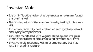 GESTATIONAL TROPHOBLASTIC DISEASE.ppt pathology | PPT