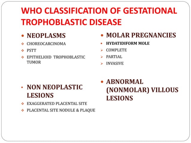 Gestational trophoblastic disease | PPTX
