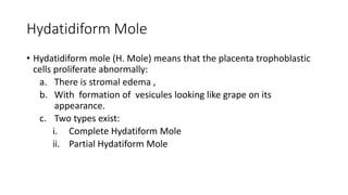 Gestational Trophoblastic Disease -MBChB 6th Year 2018.pptx | Pregnancy ...