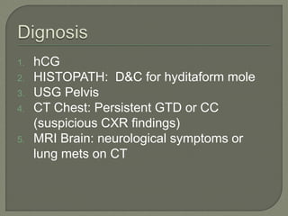 Gestational trophoblastic neoplasia | PPT