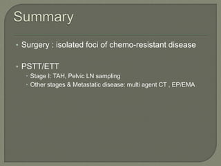 Gestational trophoblastic neoplasia | PPT