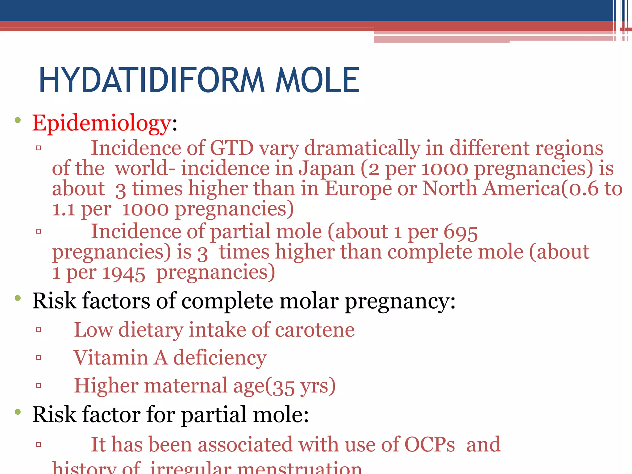 Gestational trophoblastic neoplasia management | PPT