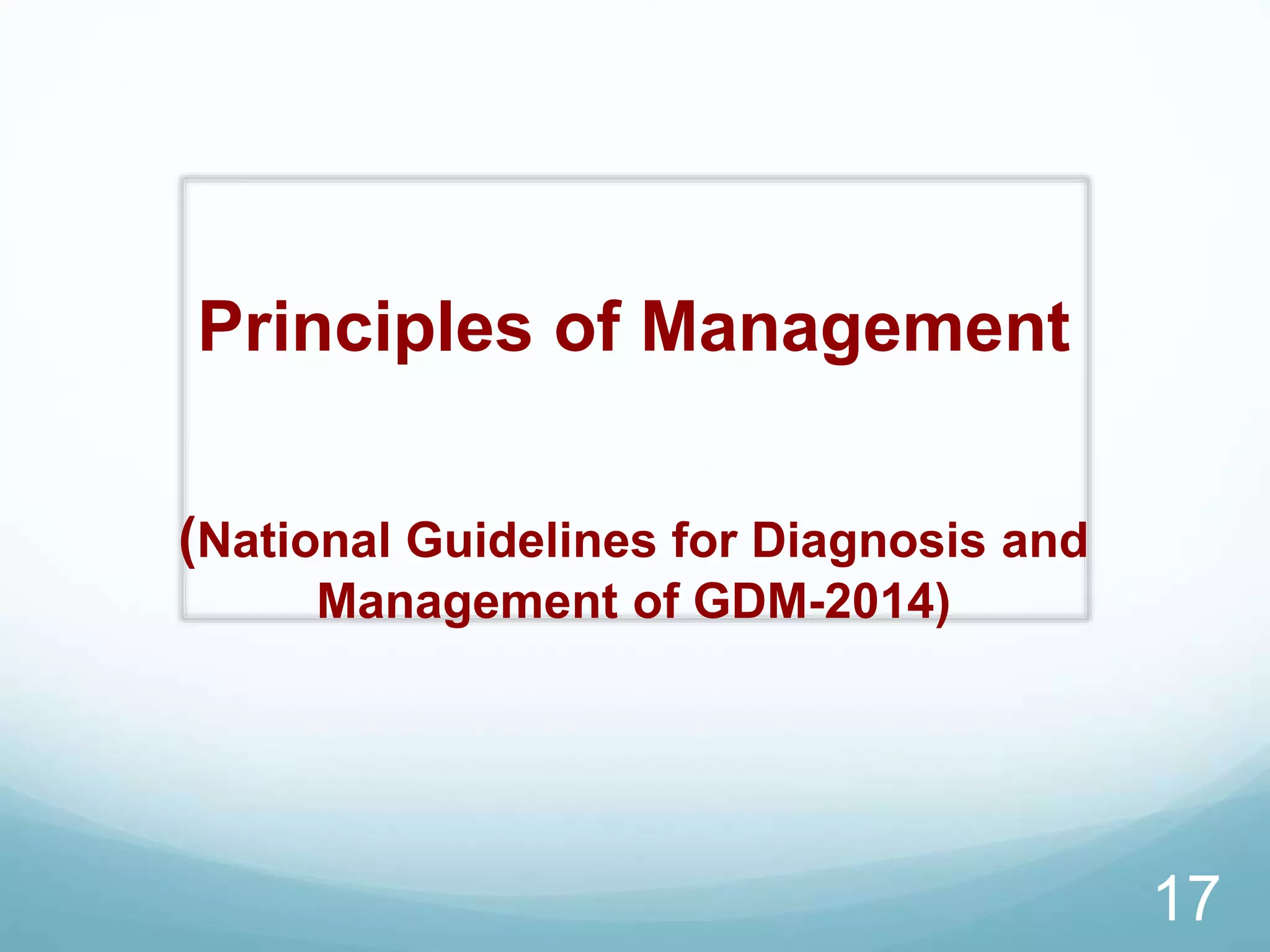 Gestation Diabetic Mellitus (GDM) | PPTX