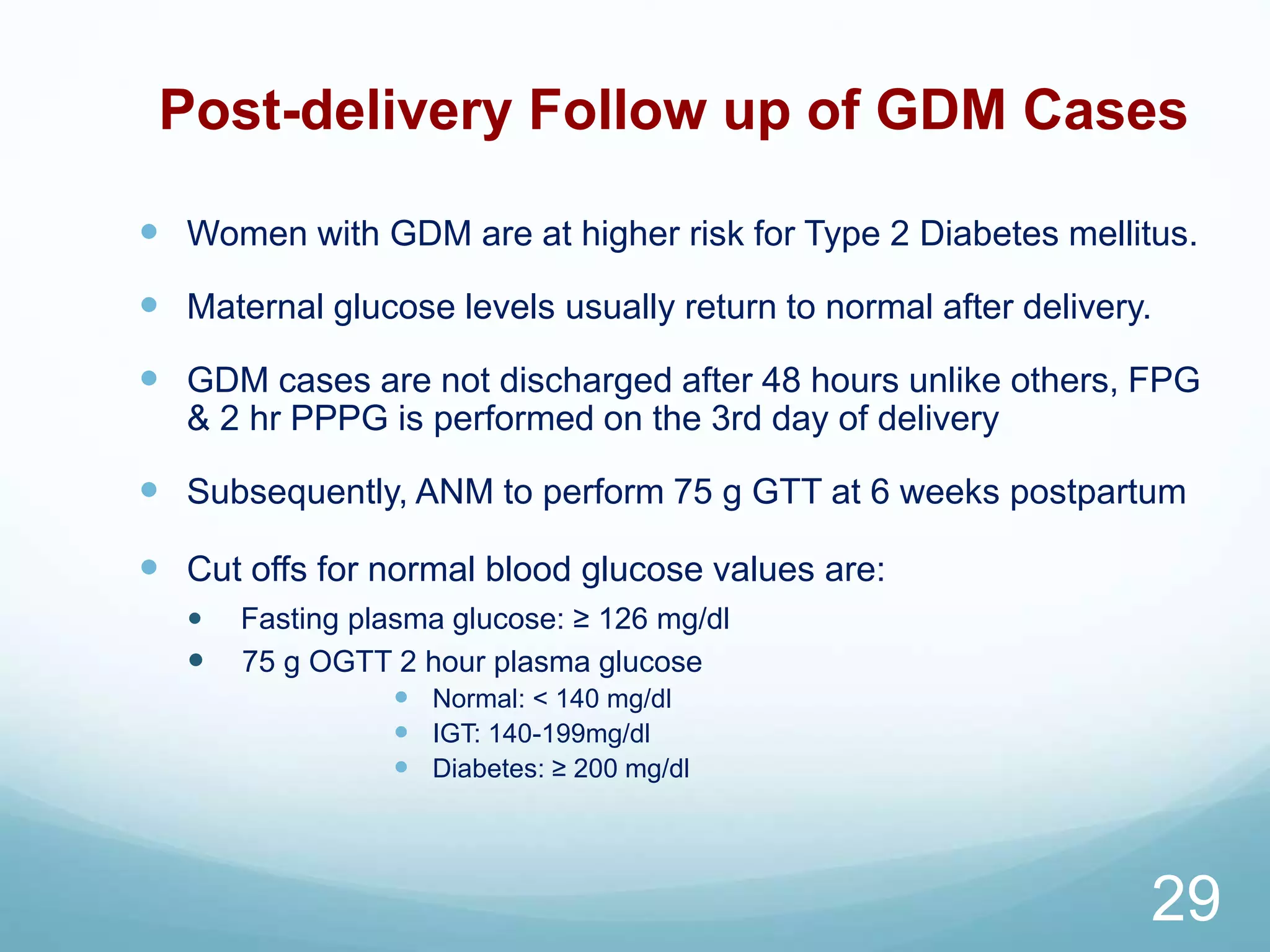 Gestation Diabetic Mellitus (GDM) | PPTX