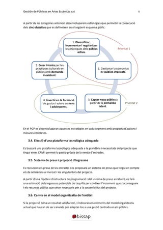 Gestió de públics en arts escèniques | PDF